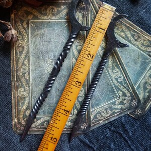 Twisted Hand Forged Fancy Iron Candle Scribe, Crescent Moon Scribe ...