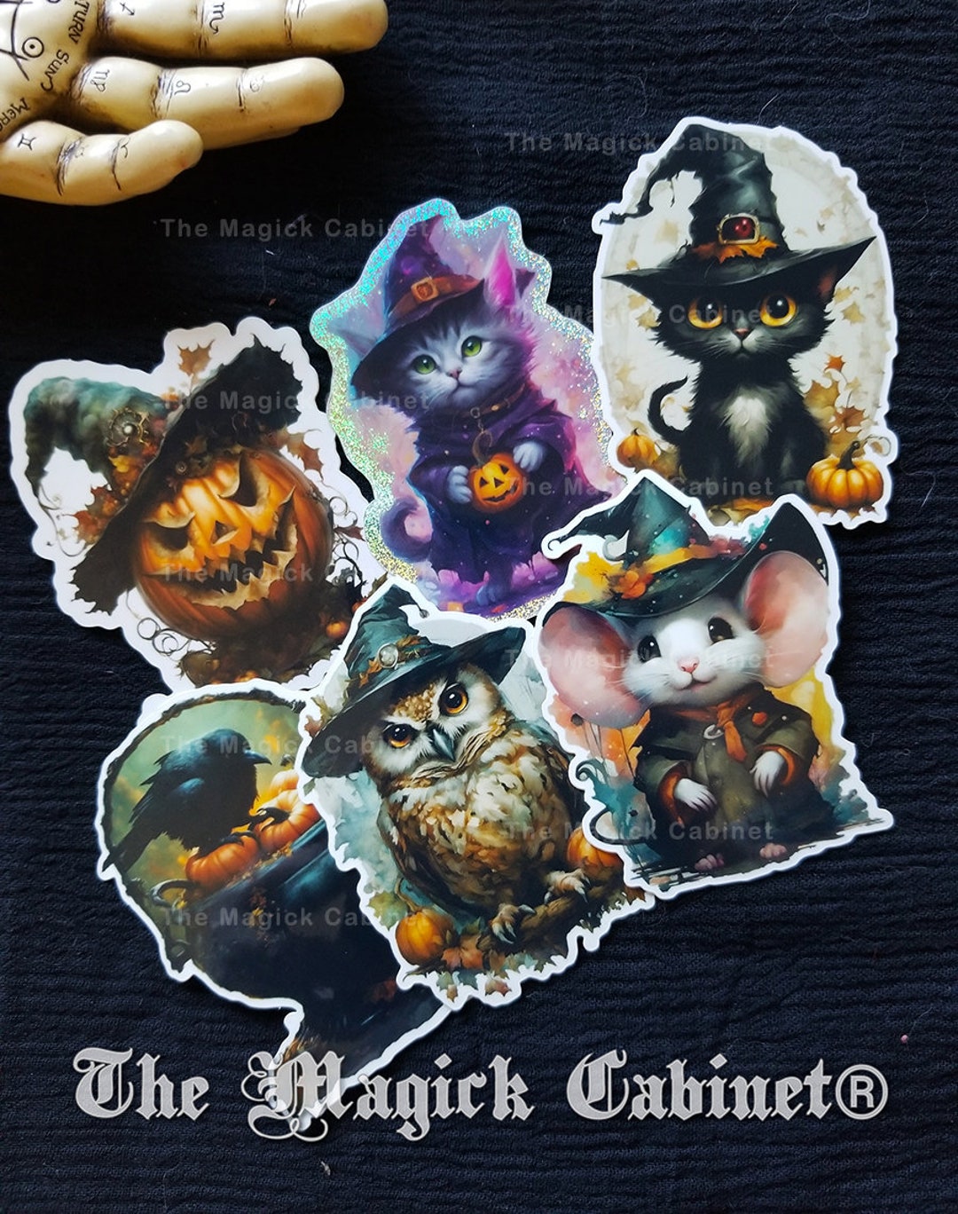 Witch Sticker Pack, Six Stickers per Pack, All Different, Art by the ...