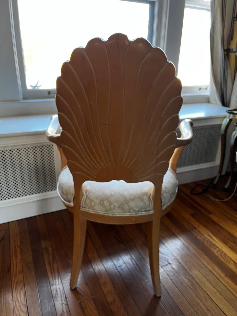 Mid 20th Century Vintage Italian Hand Carved Shell Grotto Chair - Etsy