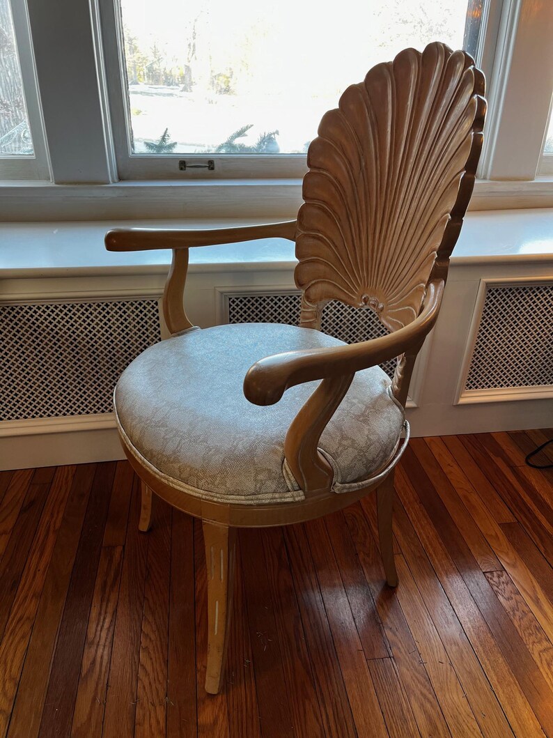 Mid 20th Century Vintage Italian Hand Carved Shell Grotto Chair - Etsy