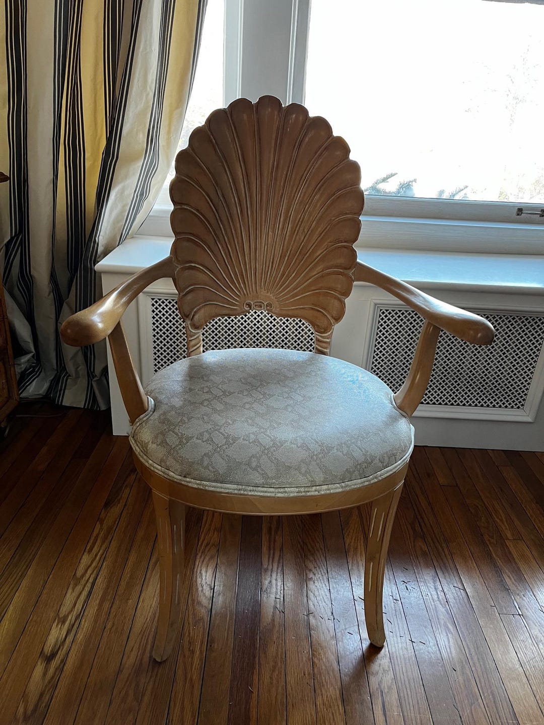 Mid 20th Century Vintage Italian Hand Carved Shell Grotto Chair - Etsy