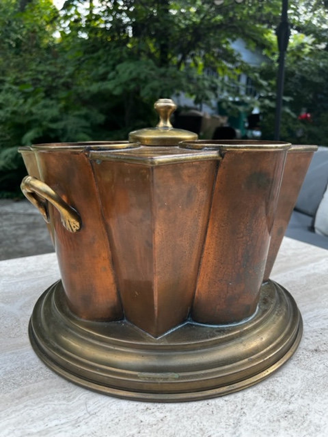 1920s Art Deco Tapered Copper Wine Cooler - Etsy
