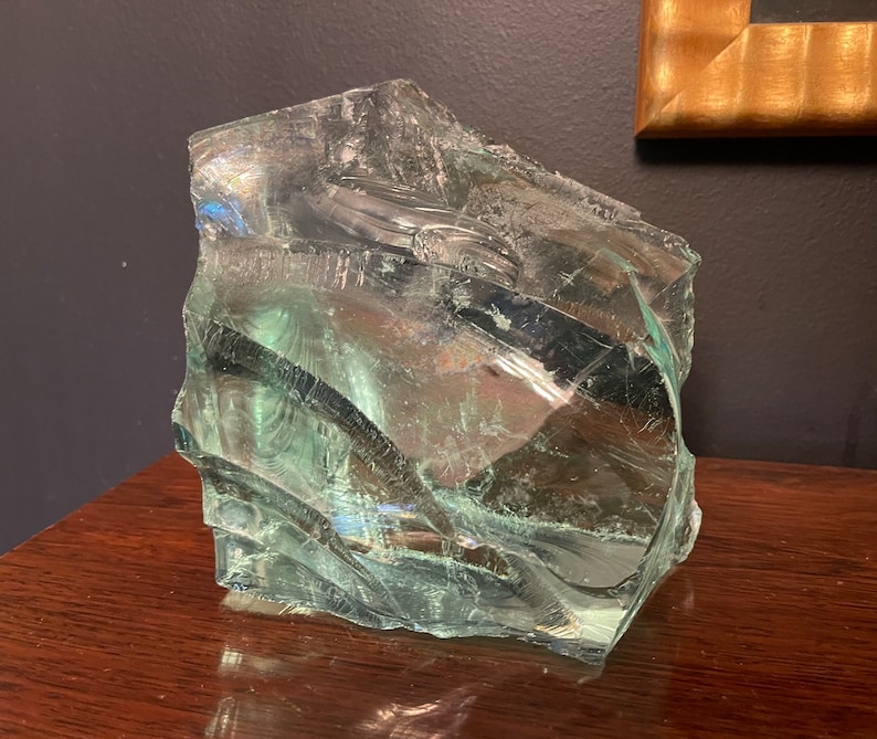 Early 20th Century Large Light Blue Slag Glass Cullet - Etsy