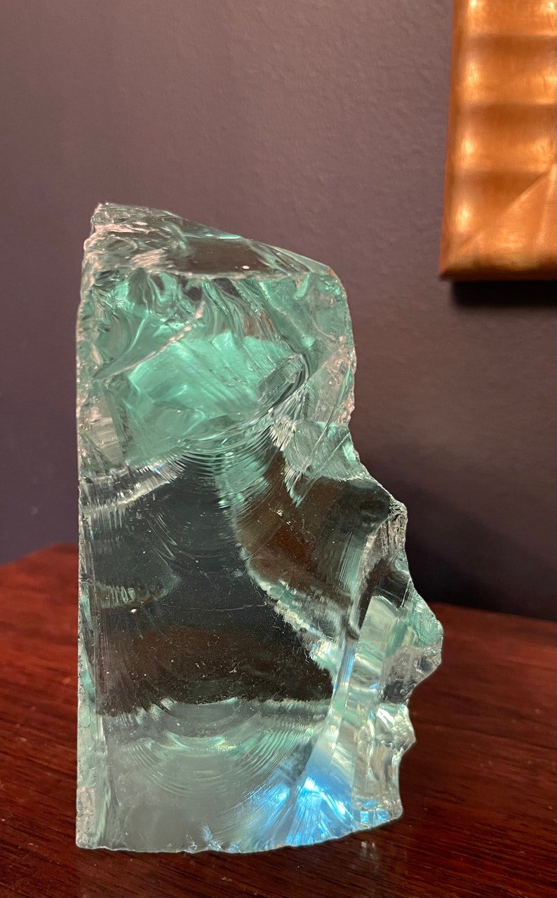 Early 20th Century Large Light Blue Slag Glass Cullet - Etsy