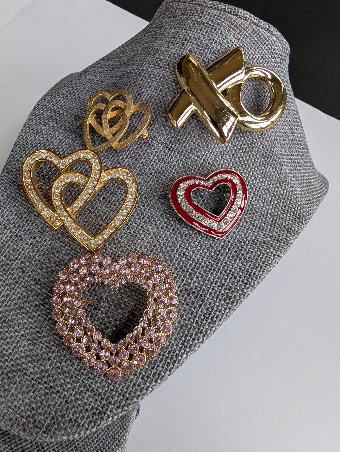 Vintage Heart Brooches, Lapel Pins: Each Brooch Sold Seperately - Etsy