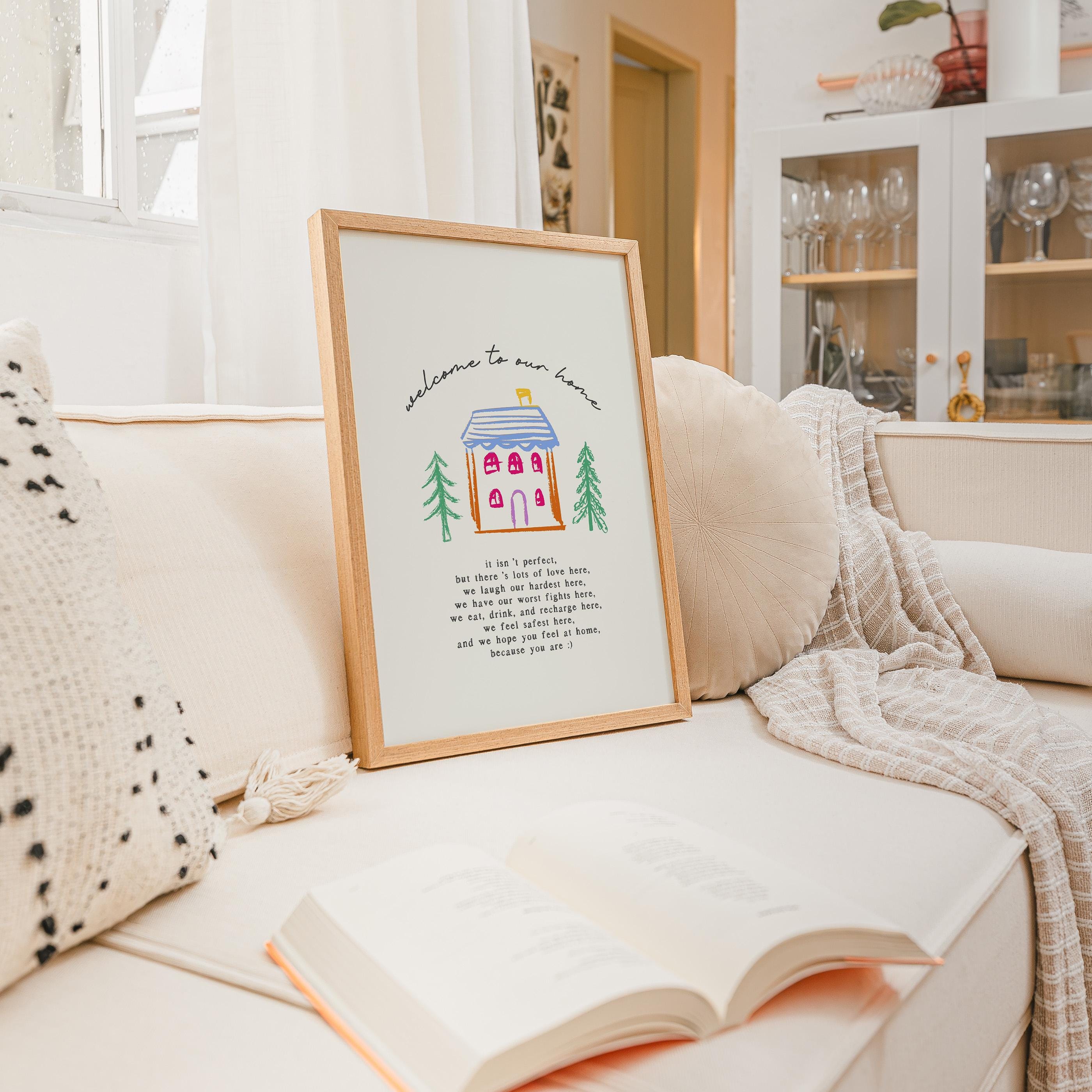 Welcome to Our Home Entryway Print: Entryway Wall Art (digital Download ...