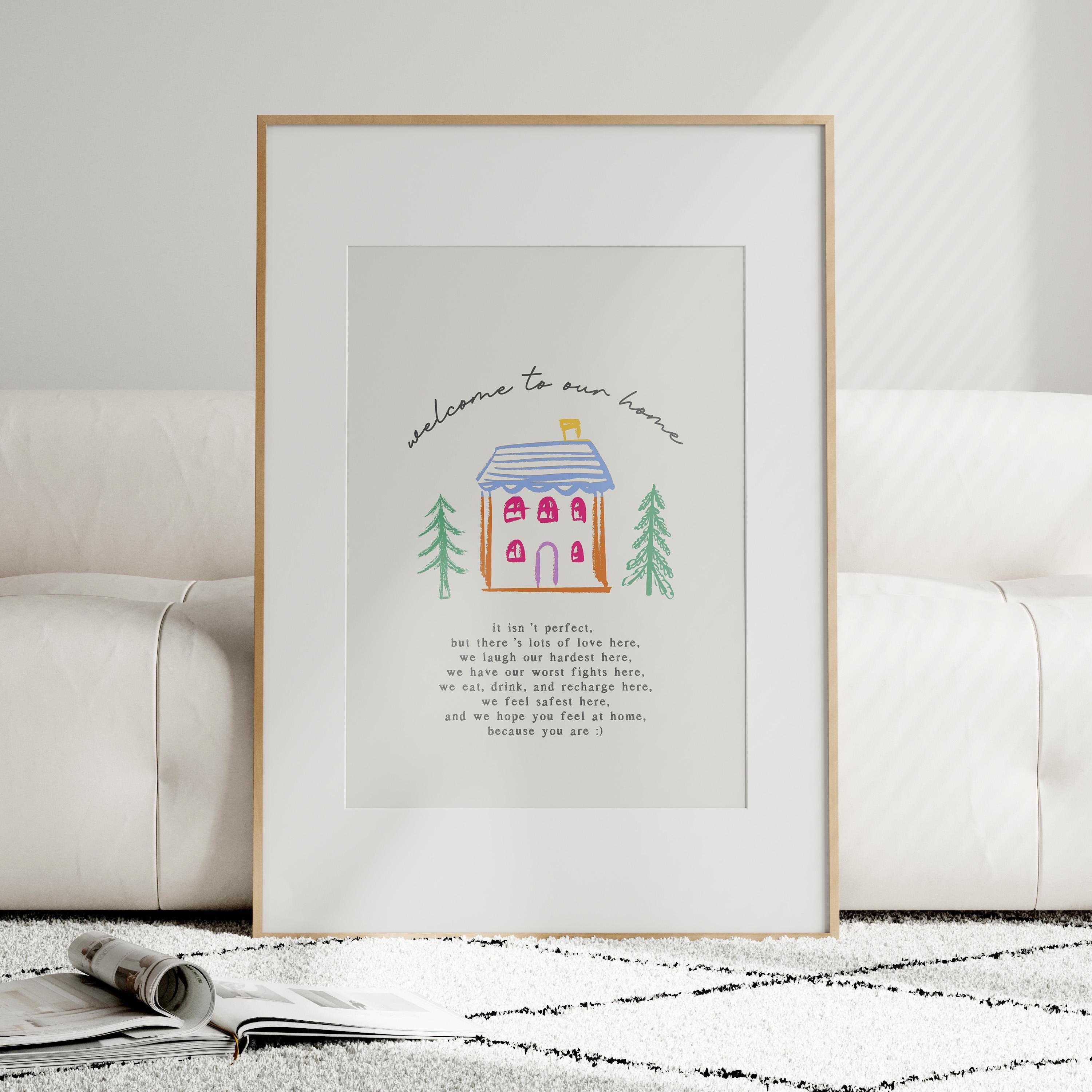 Welcome to Our Home Entryway Print: Entryway Wall Art (digital Download ...