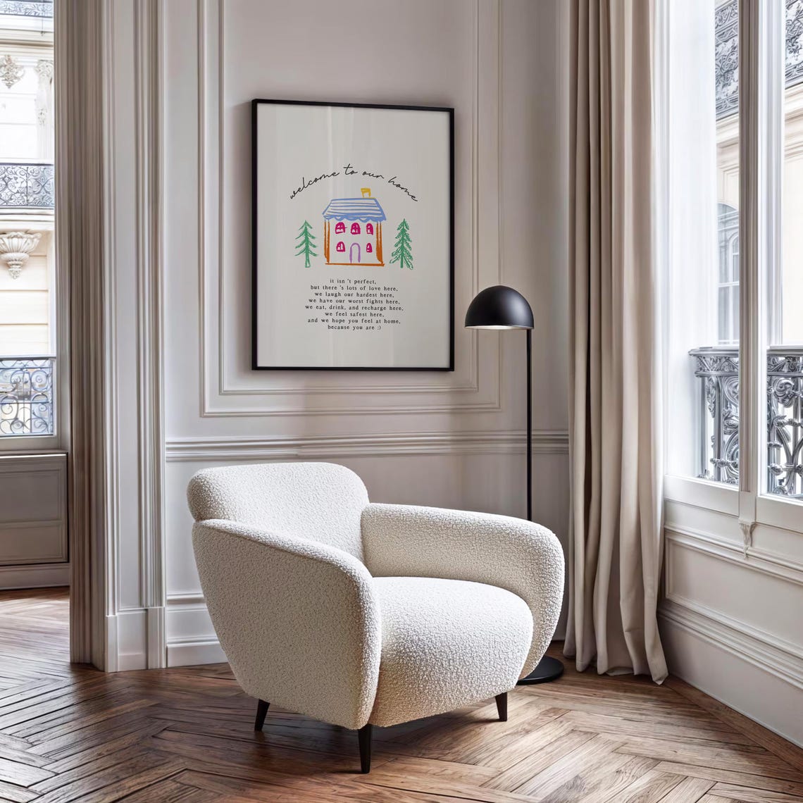 Welcome to Our Home Entryway Print: Entryway Wall Art (digital Download ...