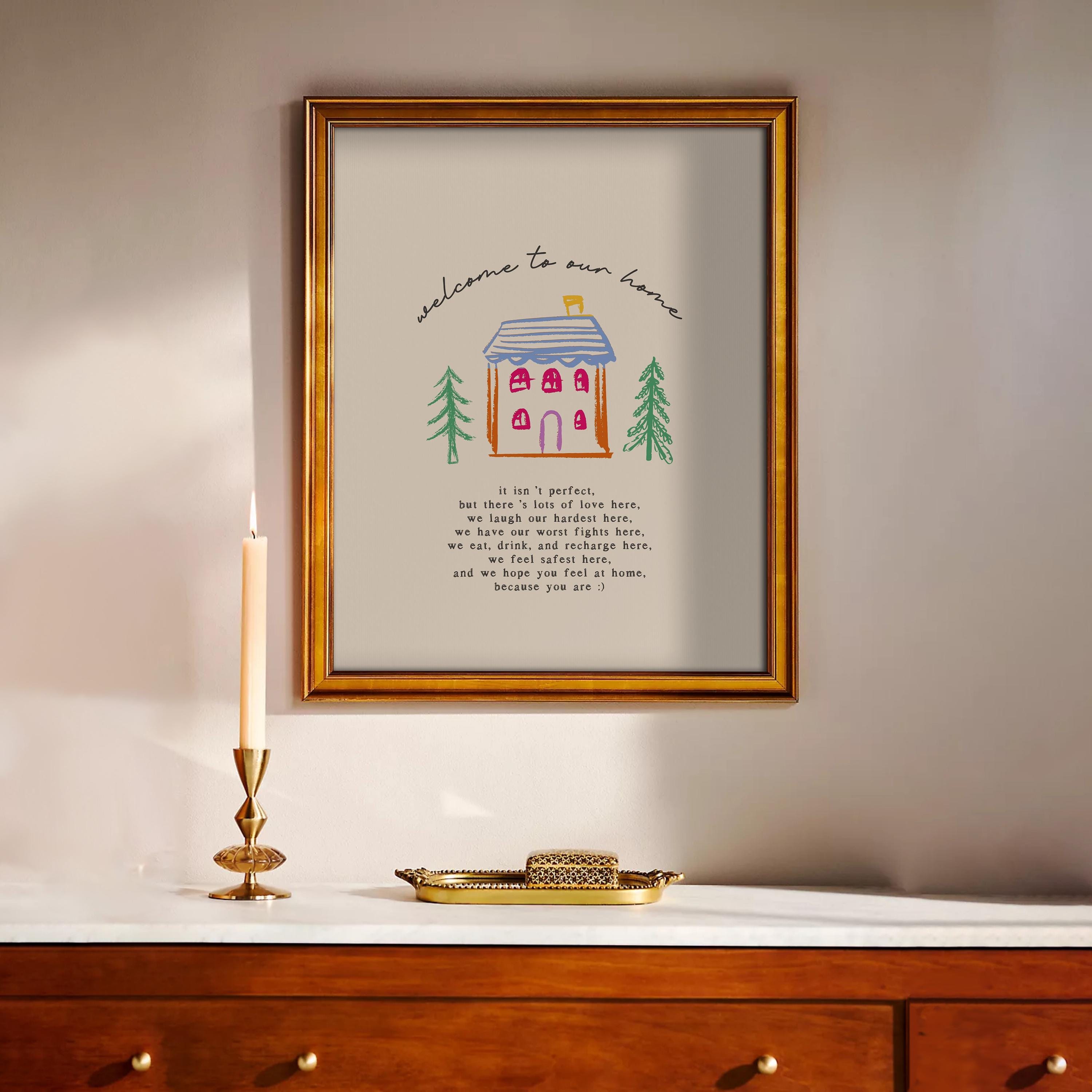 Welcome to Our Home Entryway Print: Entryway Wall Art (digital Download ...