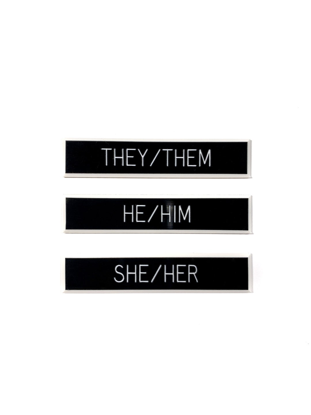 Pronouns Pin They Them Pin He Him Pin She Her Pin Ze Zir Pin Magnet Professional Pronoun