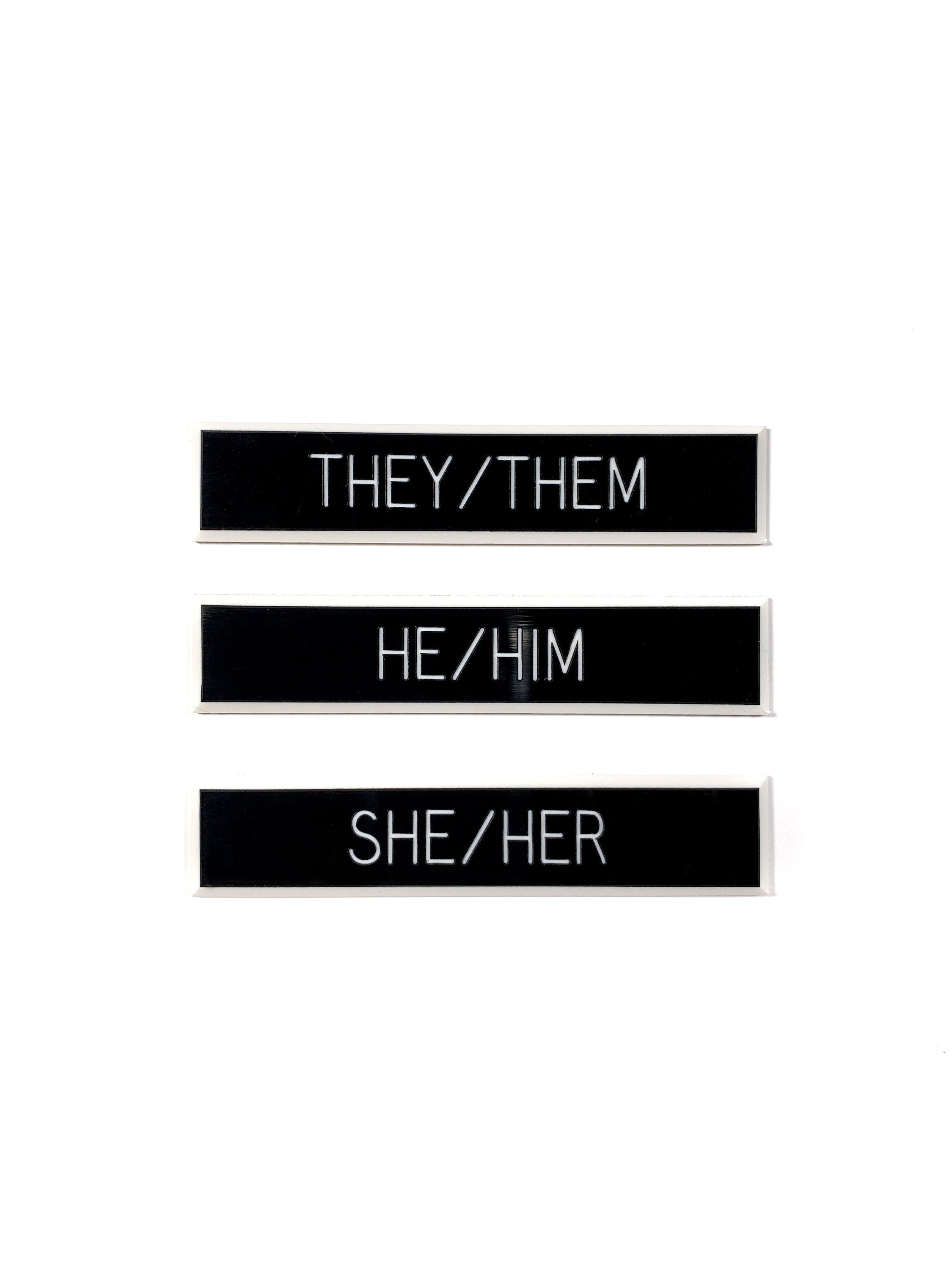 Pronouns Pin They Them Pin He Him Pin She Her Pin Ze Zir | Etsy Australia
