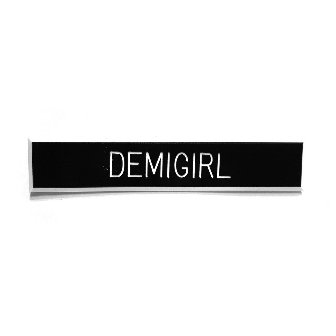 Demigirl Pin, Enby Pin, Non-binary Pin, Genderqueer Pin, Genderfluid ...