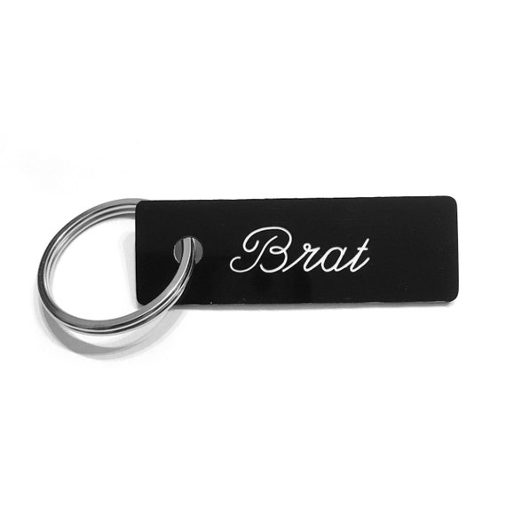 Brat Keychain Brat Keyring Bdsm Keychain Little Brat - Etsy
