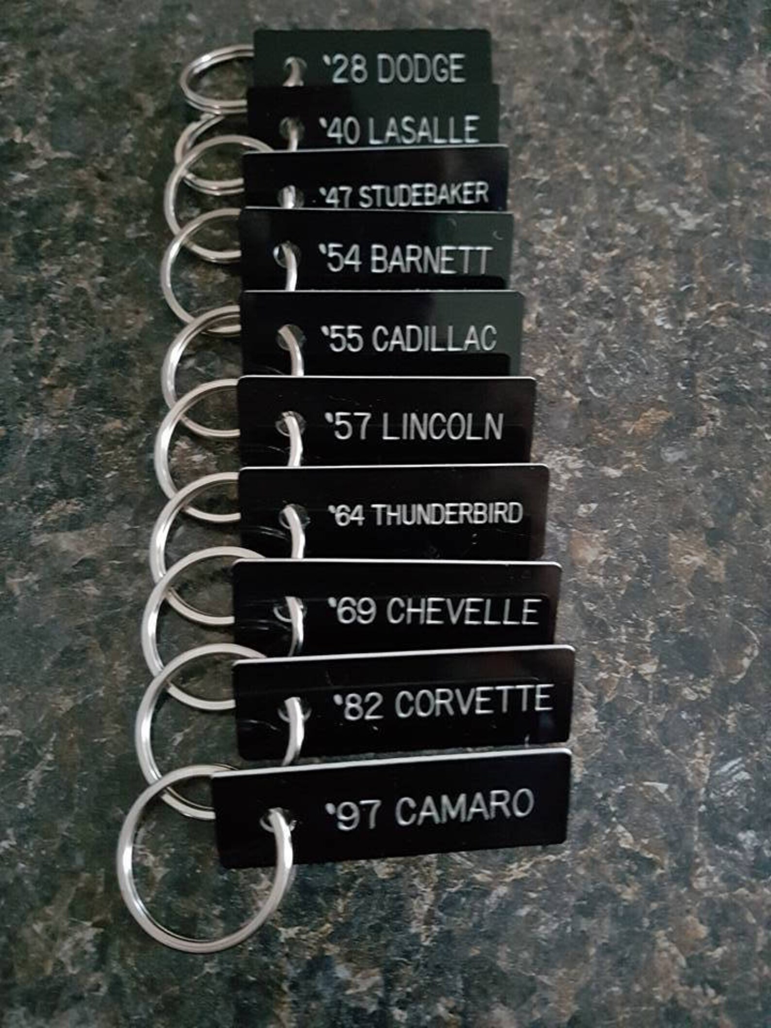 Custom Car Keychain Custom Car Keychain Classic Car Key Tag | Etsy