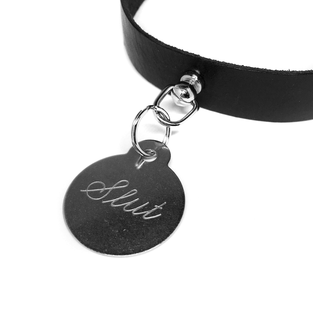 Slut Collar Tag, Submissive Collar Tag, Submissive Day Collar, Custom ...