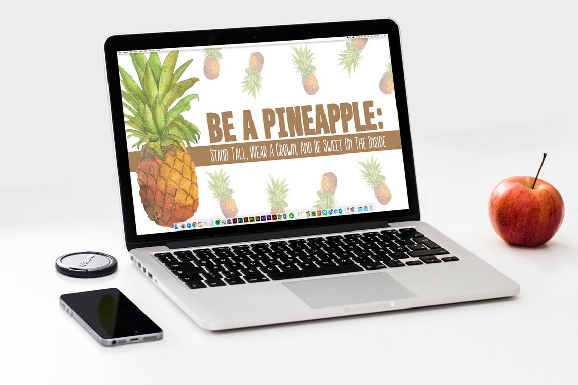 Computer Monitor Desktop Background Digital File - Be A Pineapple - Etsy