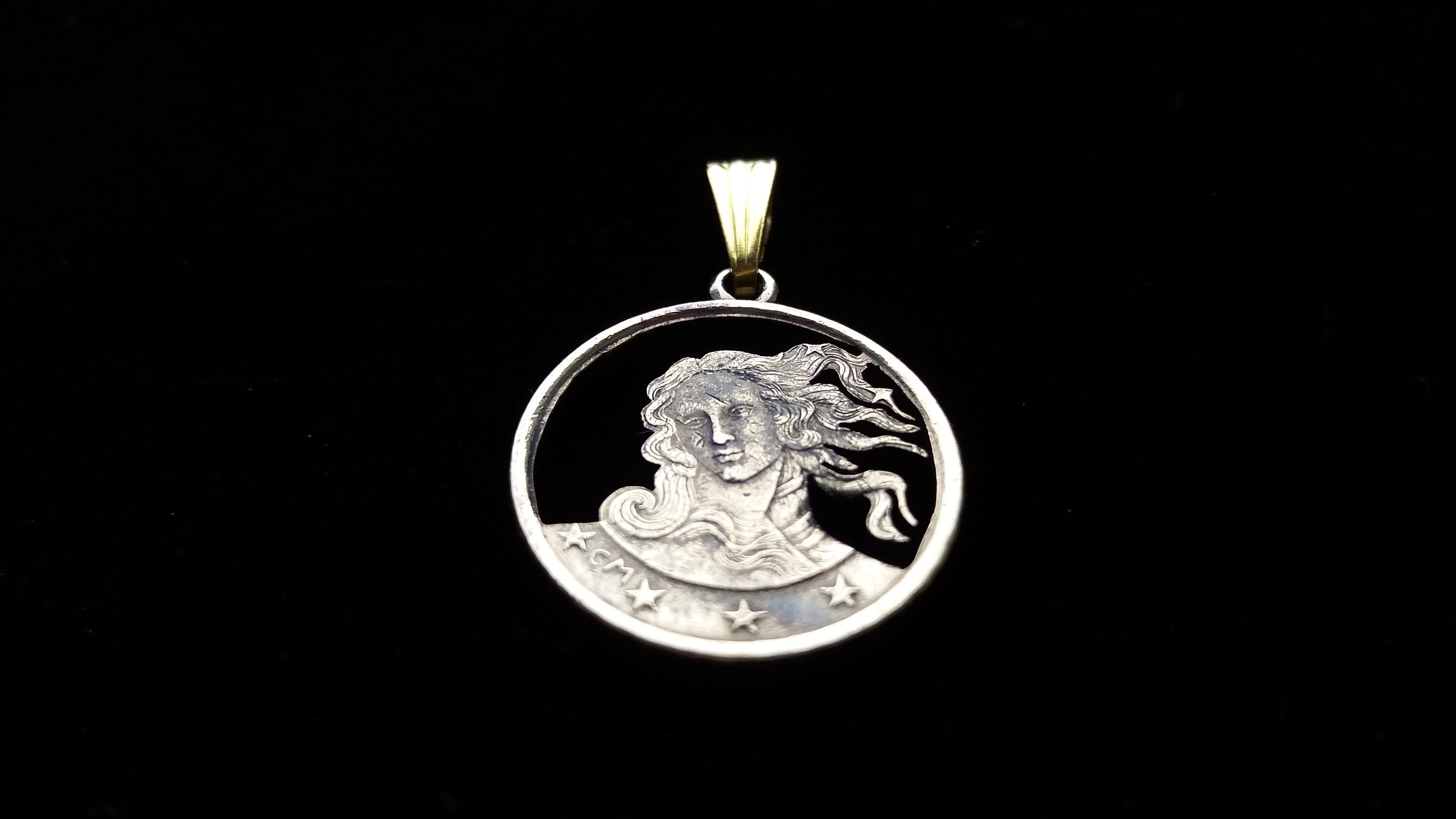 Venus-ITALY-Cut coin-The birth of venus | Etsy