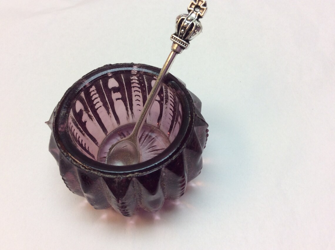 Crown Design Salt Spoons - Set of 4 - Silver Plate or Gold Plate - Etsy