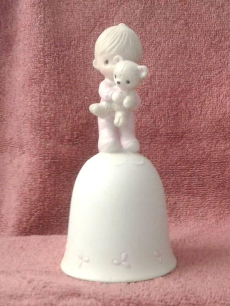 Vintage Precious Moments Bell jesus Loves Me - Etsy