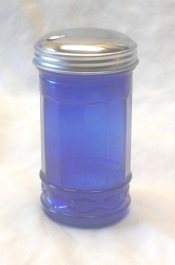 Sugar Dispenser in Cobalt Blue Color Glass | Etsy
