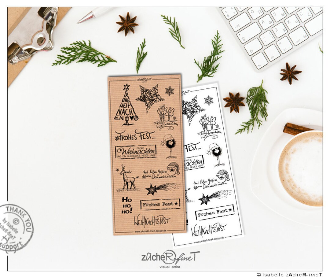 Sticker Aufkleber Weihnachten - Weihnachtssticker - Weihnachtsaufkleber ...