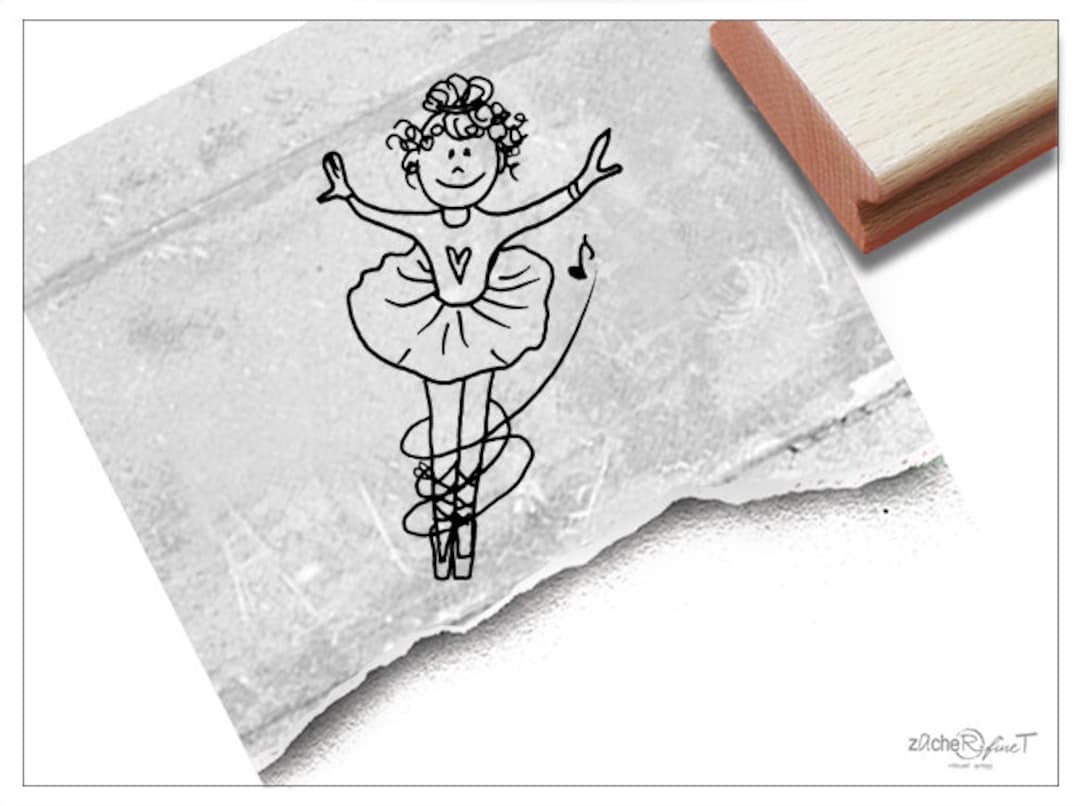 Stamp Children's Stamp BALLERINA - Motif Stamp / Picture Stamp for ...