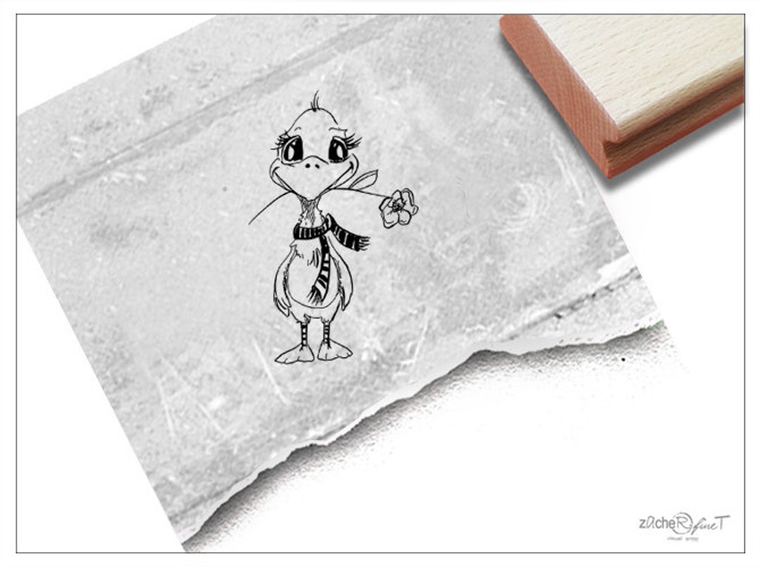 Stamp Chick Cute Animal Stamp, Motif Stamp for Easter, for Cards, Gift ...