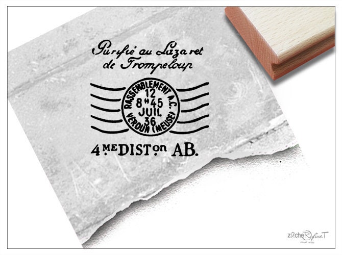 Stempel Poststempel Vintage France I, mit altem französischen ...