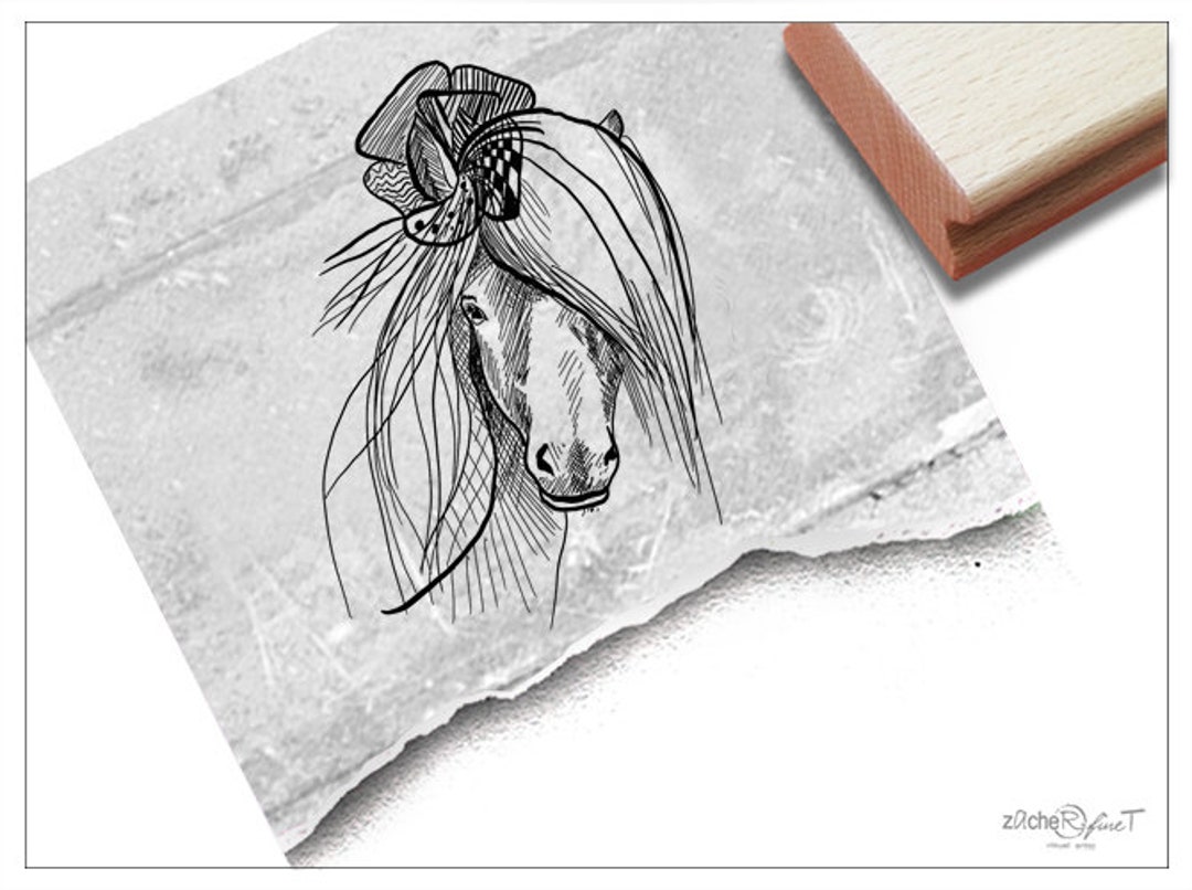 Animal Stamp, Pony/horse Stamp - Motif Stamp, Cards, Scrapbook, Crafts ...