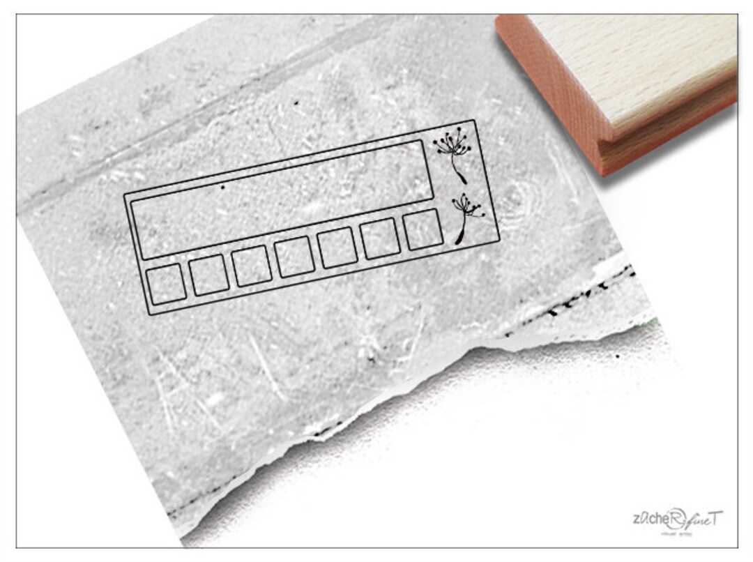 HABIT TRACKER Stamp Dandelion Table Stamp Track Your Habits Planner ...