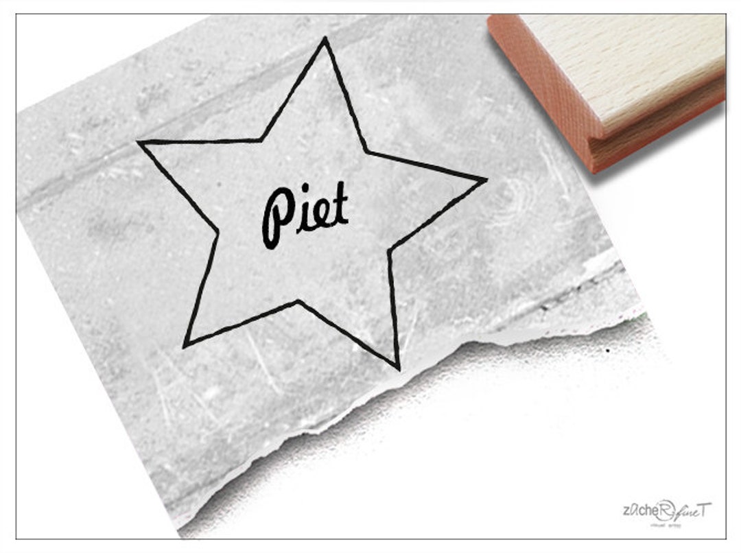 Stamp - Individual Name Stamp Personalized Star - Children's Stamp With ...