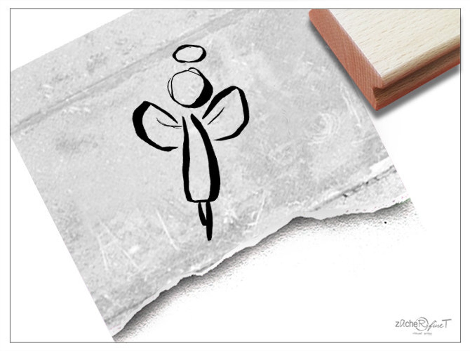 Stamp Christmas Stamp Angel Guardian Angel Motif Stamp for - Etsy