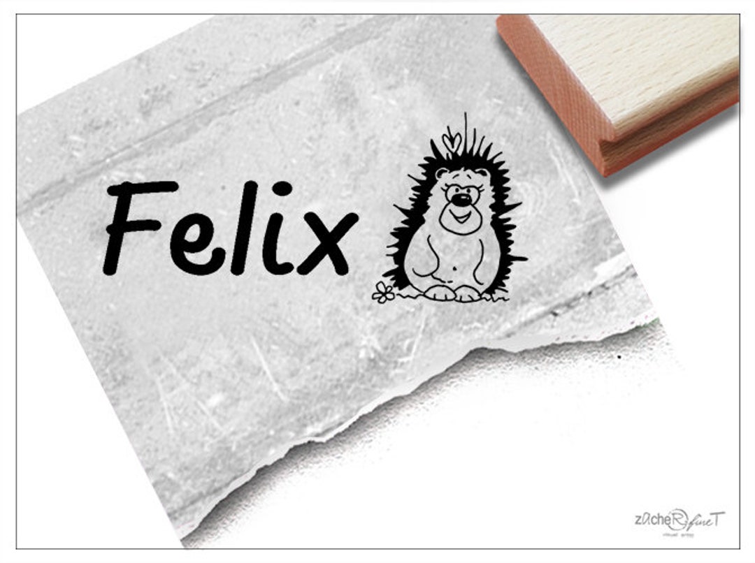 Individual Name Stamp IGEL, Children's Stamp Personalized With Name ...