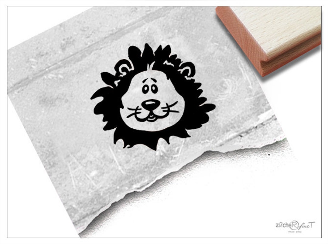 Animal Stamp, Lion - Children's Stamp for Kindergarten, Children's Room ...