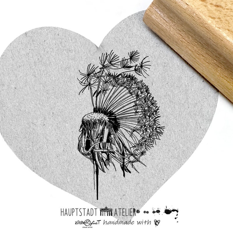 Dandelion Stamp - Etsy UK