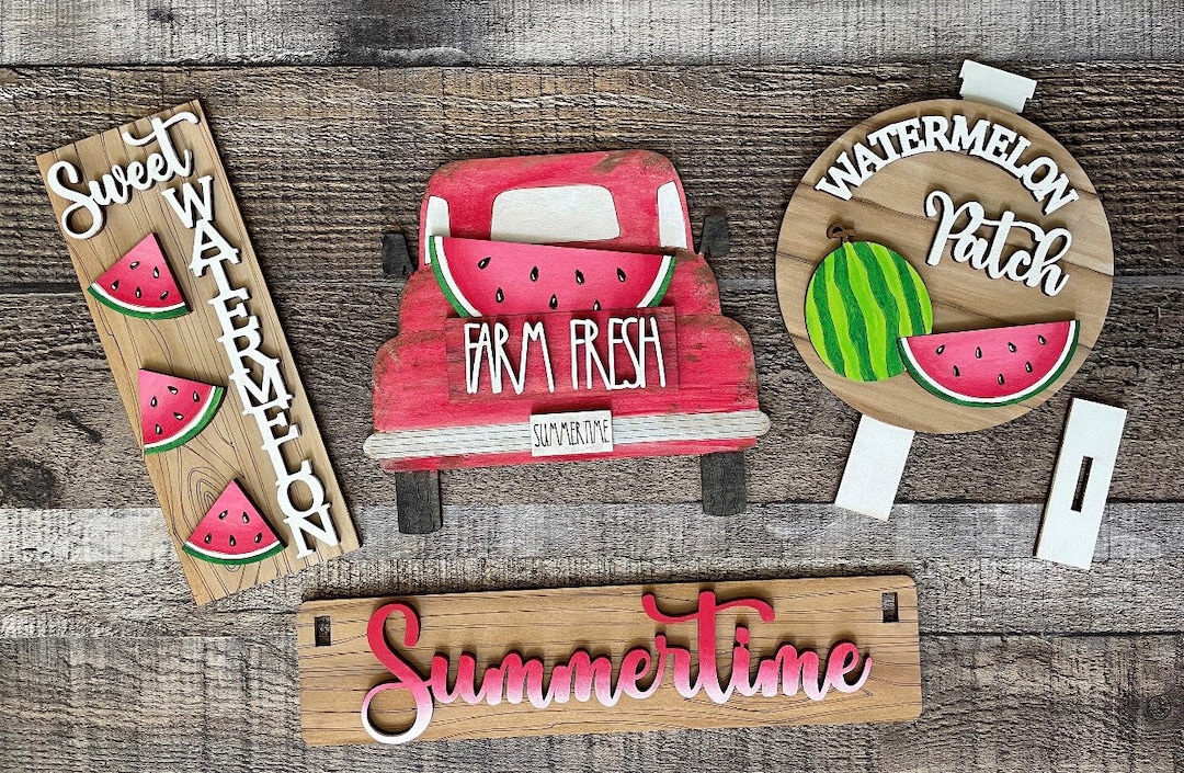 Watermelon Interchangeable Set | Wagon Set | Watermelon Truck | Laser ...