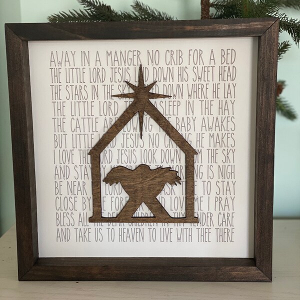 Away in a Manger - Etsy