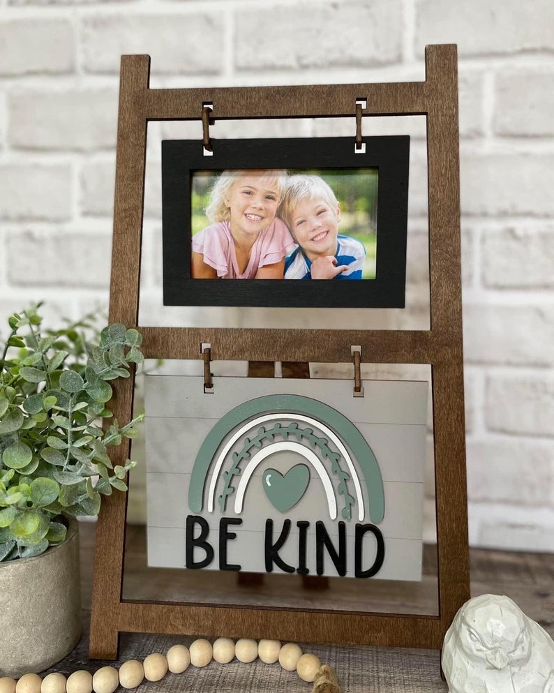 Interchangeable Ladder Picture Frames | Home Decor - Etsy