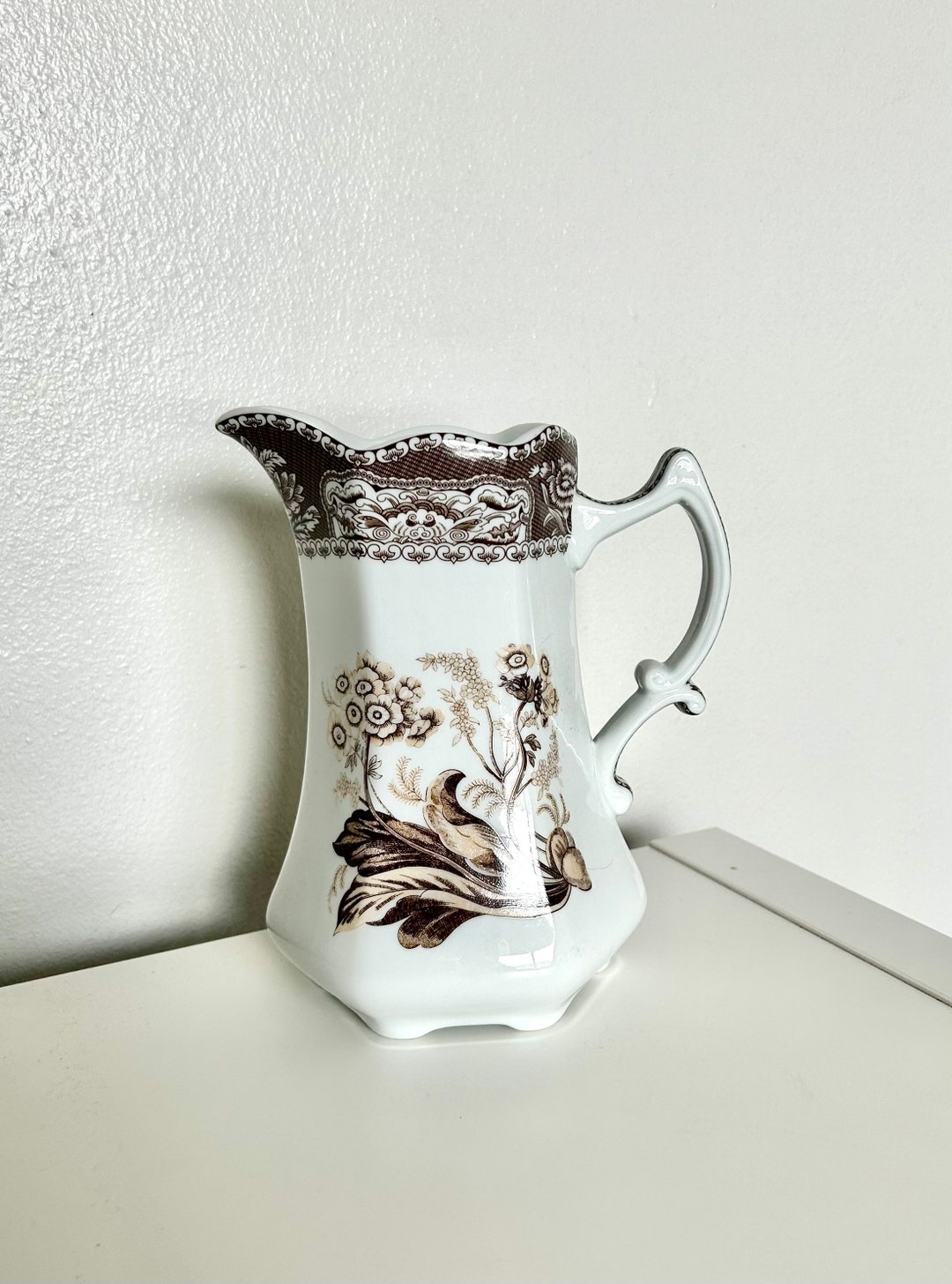 Vintage I. Godinger & Co Ellana Porcelain Ivory/brown French Country ...