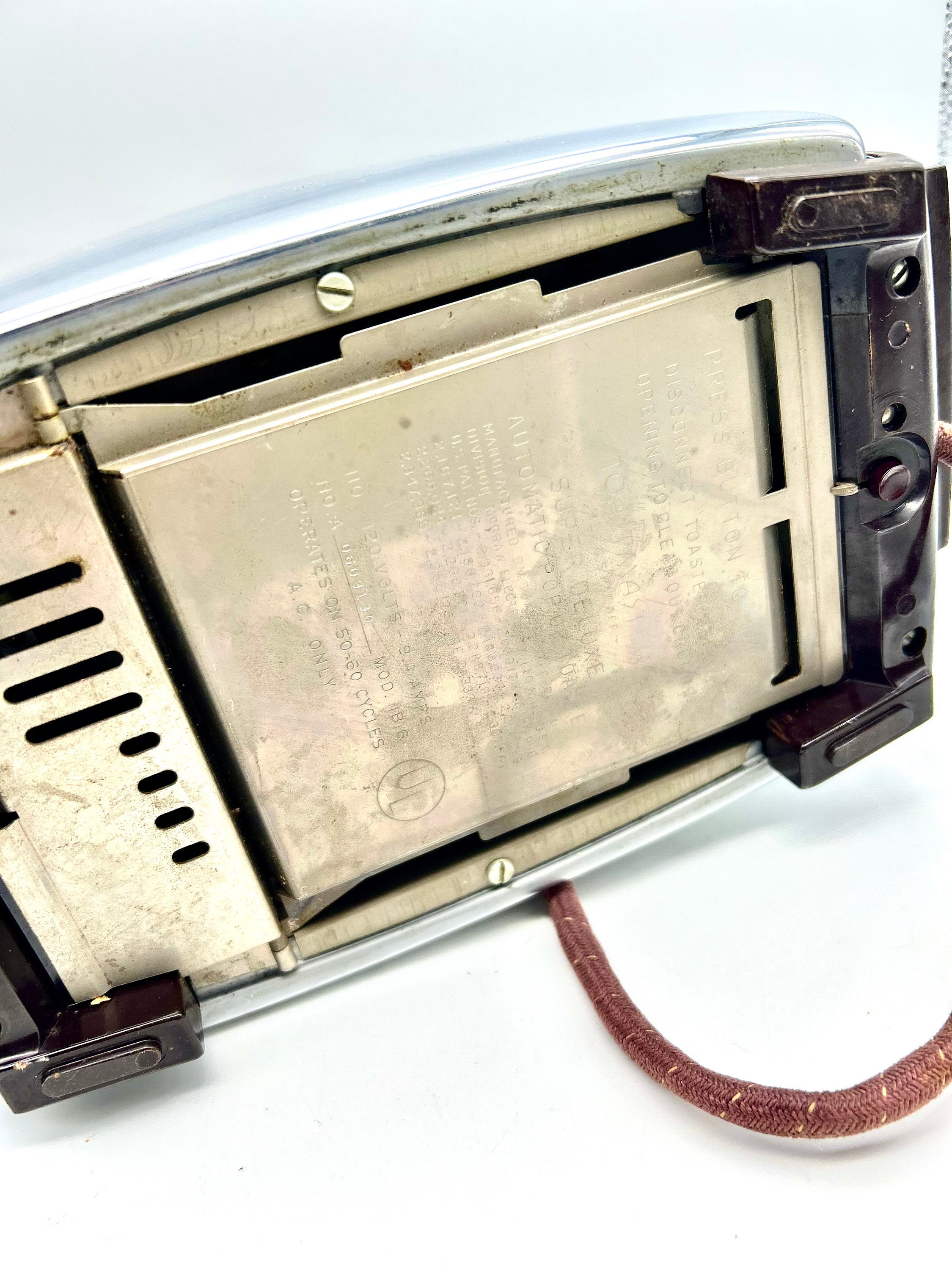 1950's Chrome Toastmaster 2 Slice Toaster - Etsy