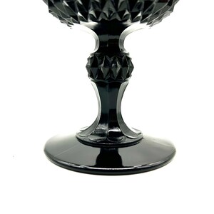 Indiana Glass Black Tiara Diamond Point Glasses Set of 2, Juice or Wine ...