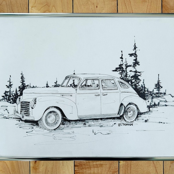 Pen and Ink Car Art - Etsy