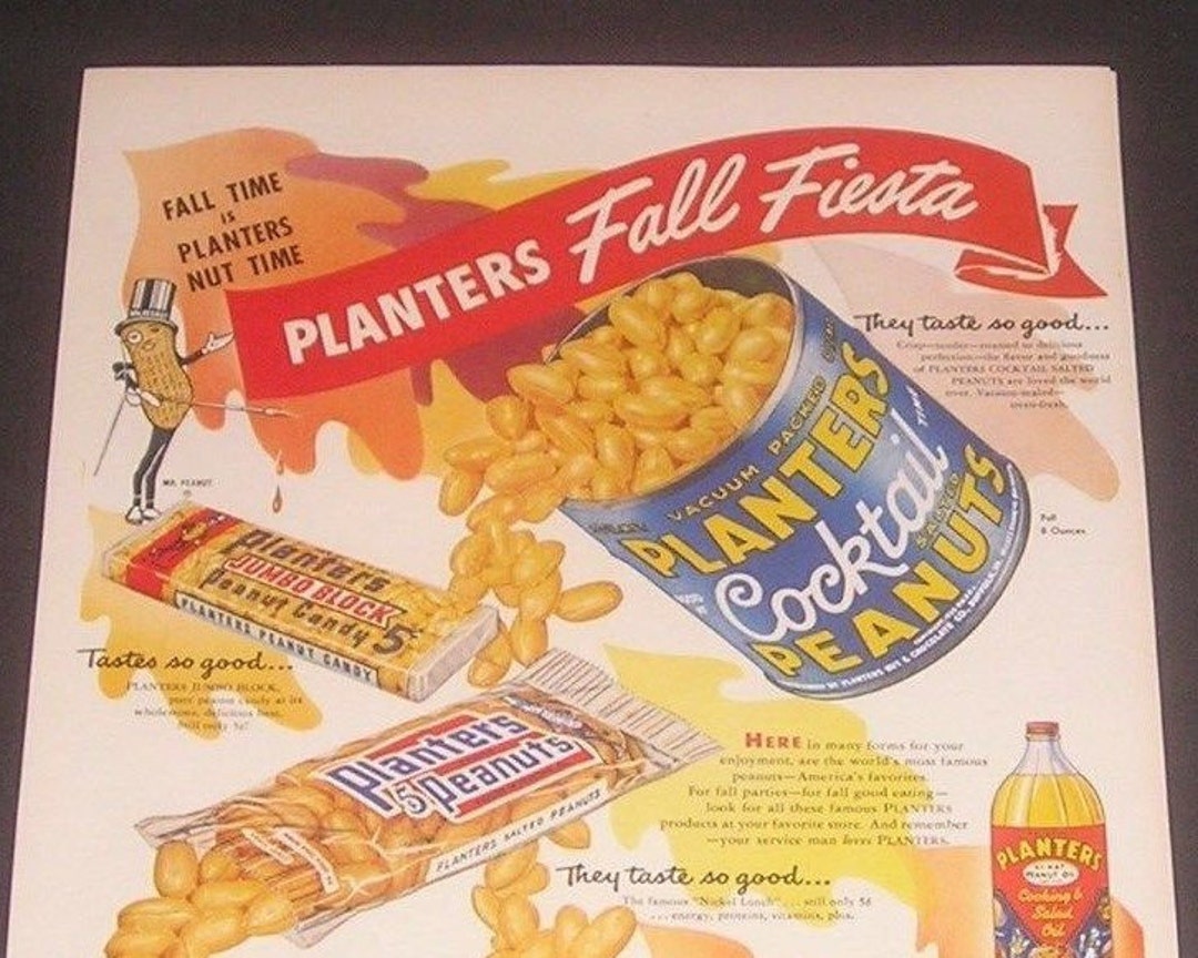 Planters Peanuts, Vintage Magazine Ads, Choose A Favorite Advertisement ...