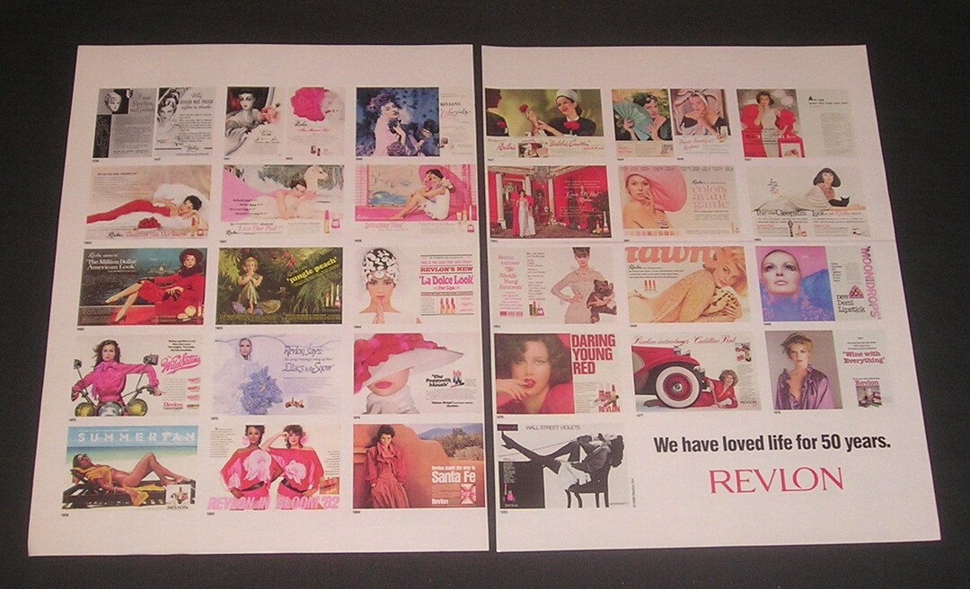 1986 Revlon Cosmetics Vintage Magazine Ad 31 Mini Ads Dated - Etsy