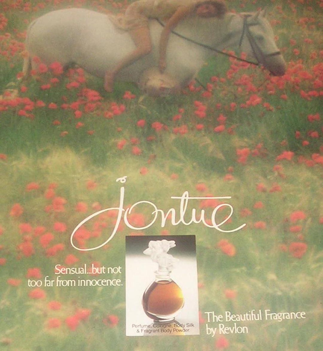 1982 Jontue Perfume, Vintage Magazine Ad, Fragrance by Revlon, Lady on ...