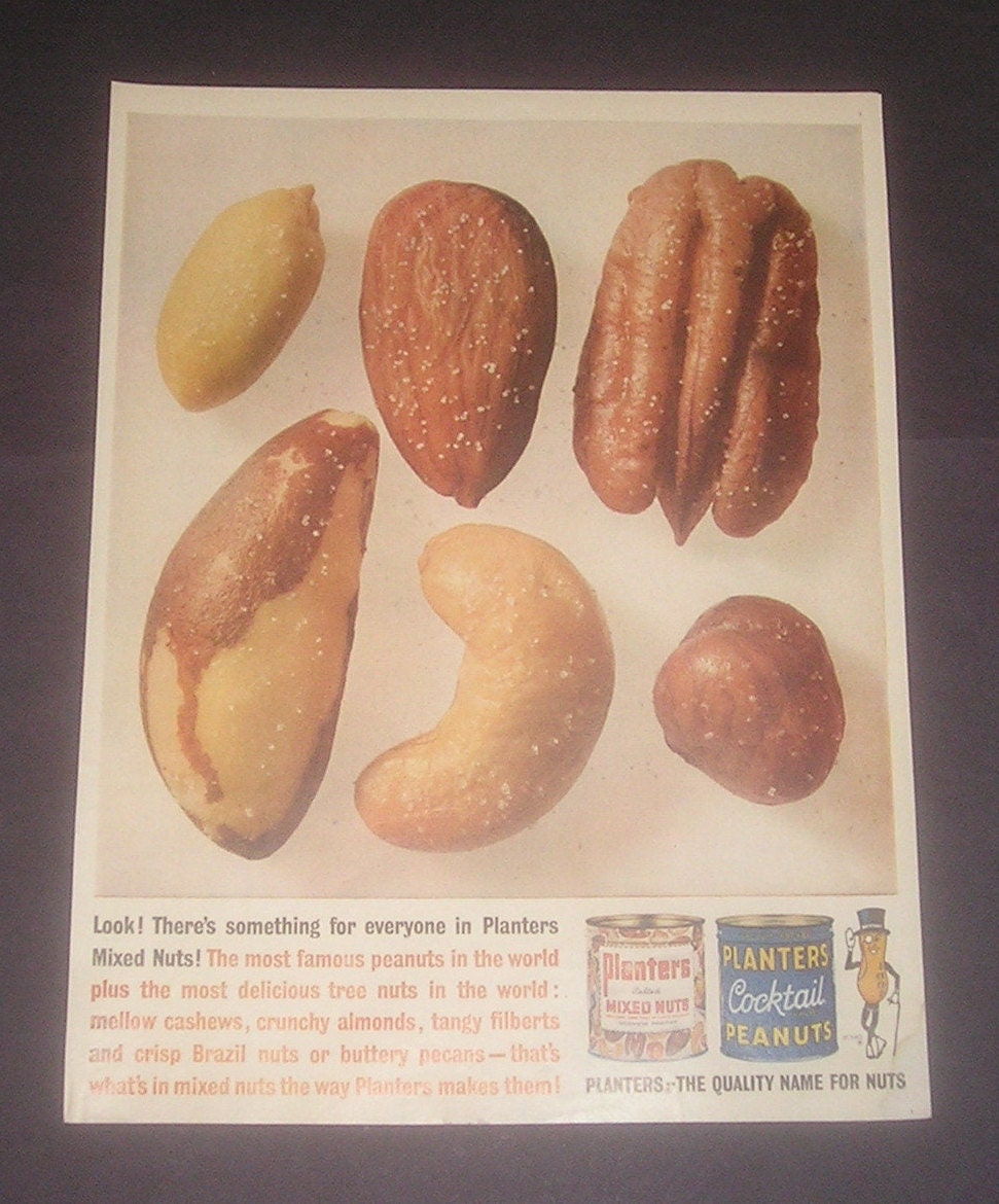 Planters Peanuts, Vintage Magazine Ads, Choose A Favorite Advertisement ...
