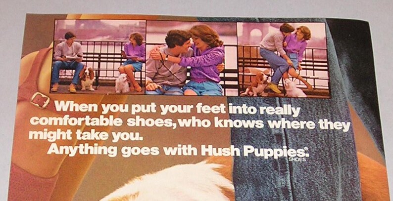 1980 Hush Puppies Vintage Magazine Ad, Shawnee Men's Shoes & Basset ...