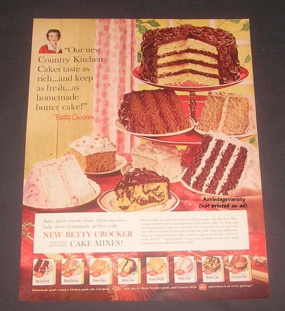 Vintage Cake Ad