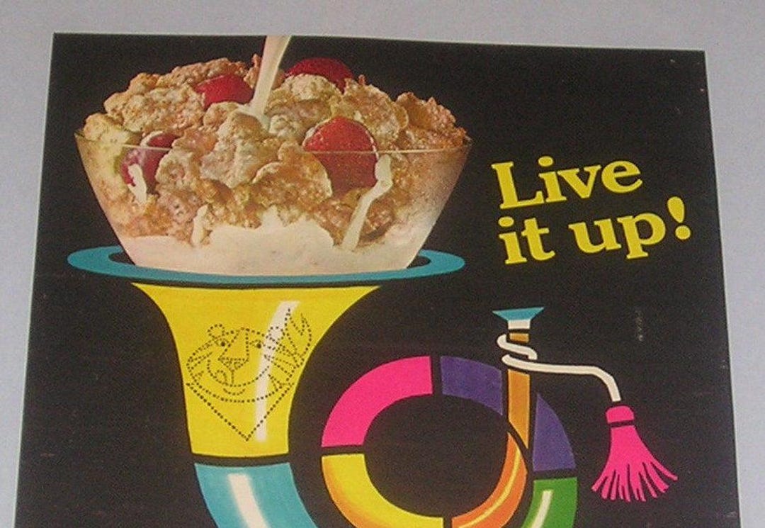 Kellogg's Cereal, 1965 Vintage Magazine Ad, Sugar Frosted Flakes, Tony ...