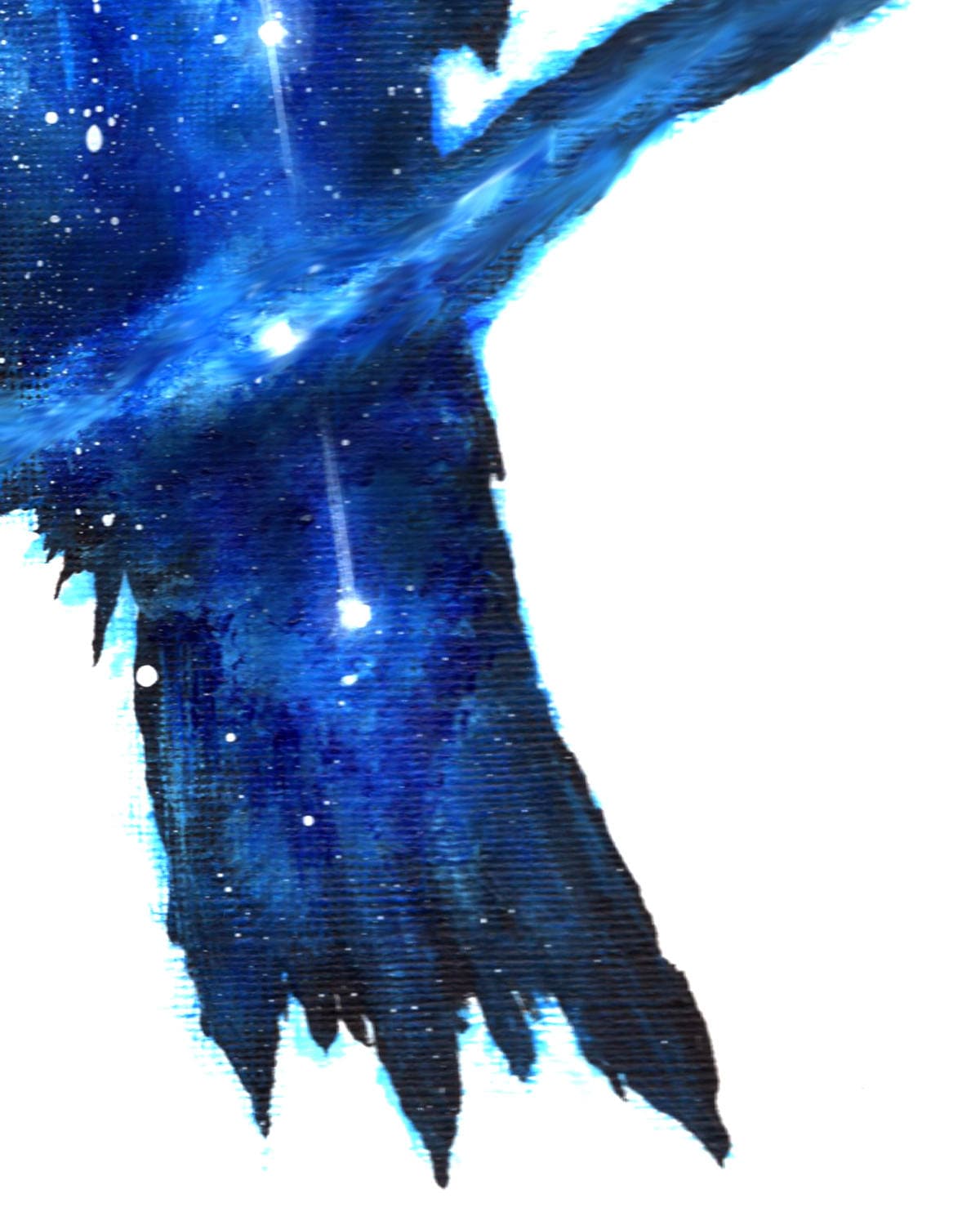 Owl Print | Owl Painting | Space Owl | Owl Wall Art | Cosmic Owl | Blue ...